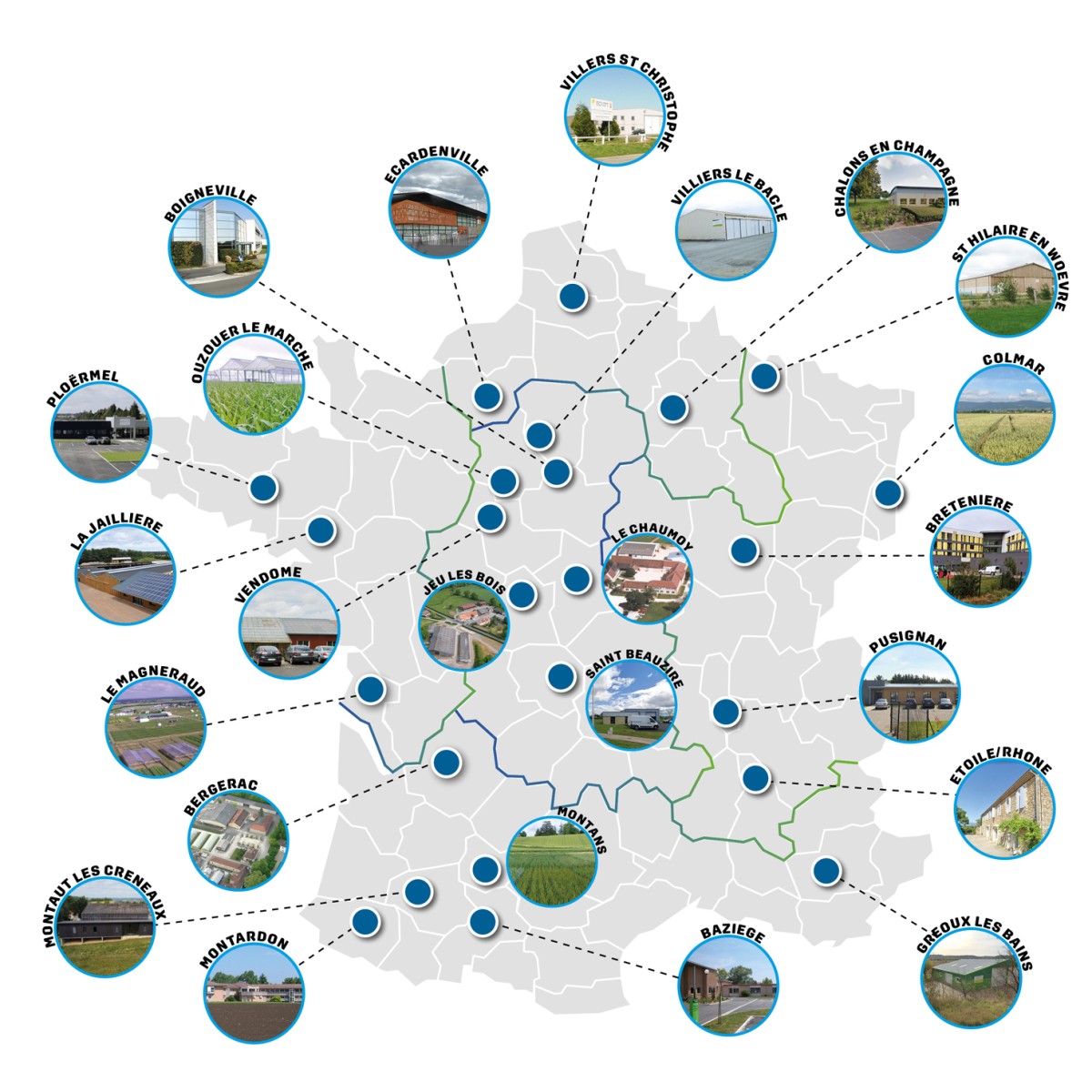 Nos implantations | ARVALIS