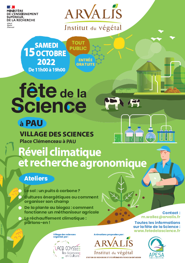 ARVALIS – Institut du végétal participe à la fête de la Science 2022 | ARVALIS